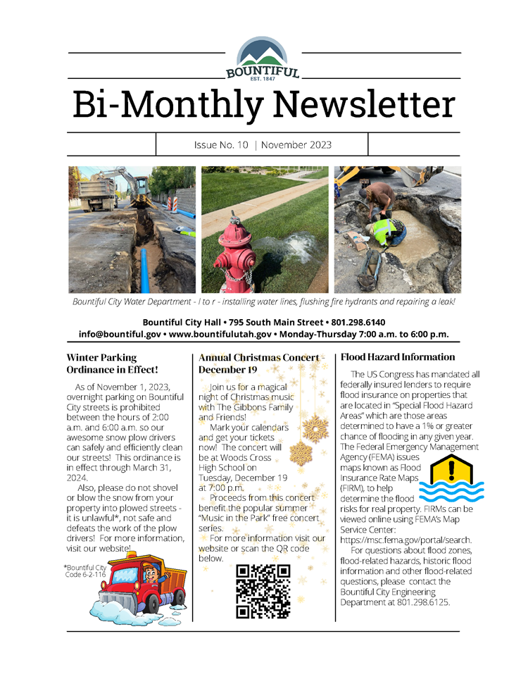 Bountiful City Newsletter