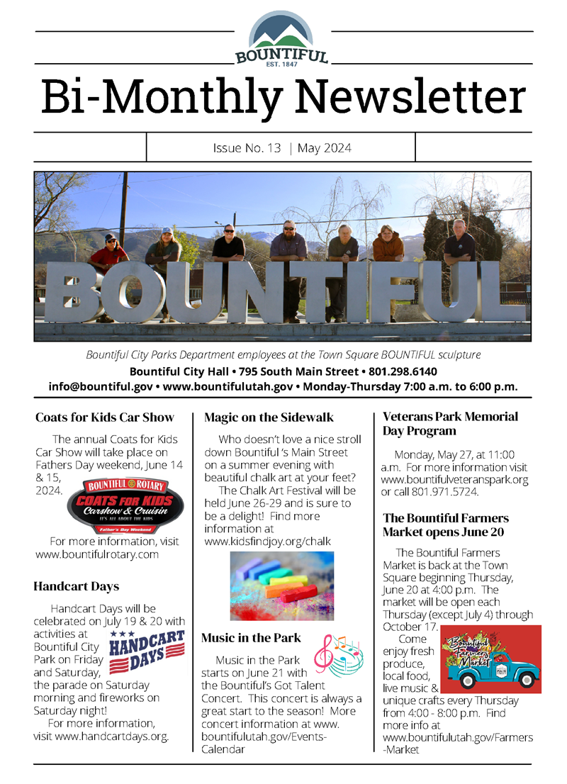Bountiful City Newsletter